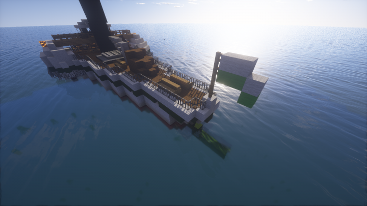 PD Saxonia / Saxonya Steamship from the "White Fleet" Minecraft Map