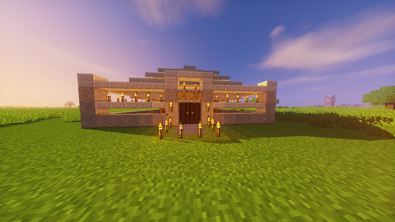 Semi Safe Base (early base design) Minecraft Map