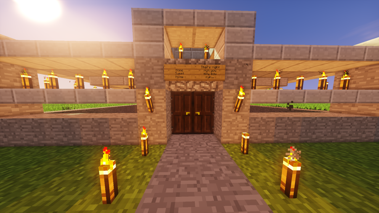 Semi Safe Base (early base design) Minecraft Map