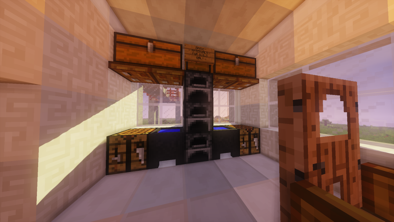 Redstone Powered Raised Rail System and base Minecraft Map