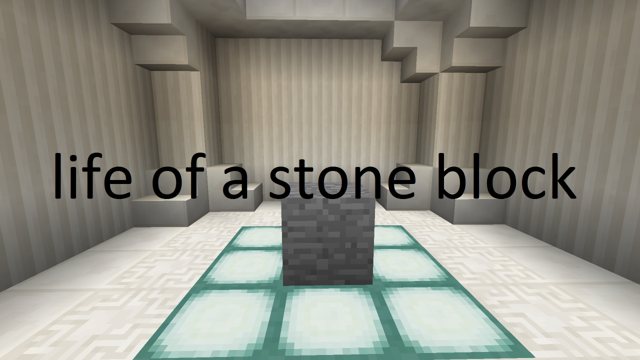 Life of a stone block. Minecraft Map