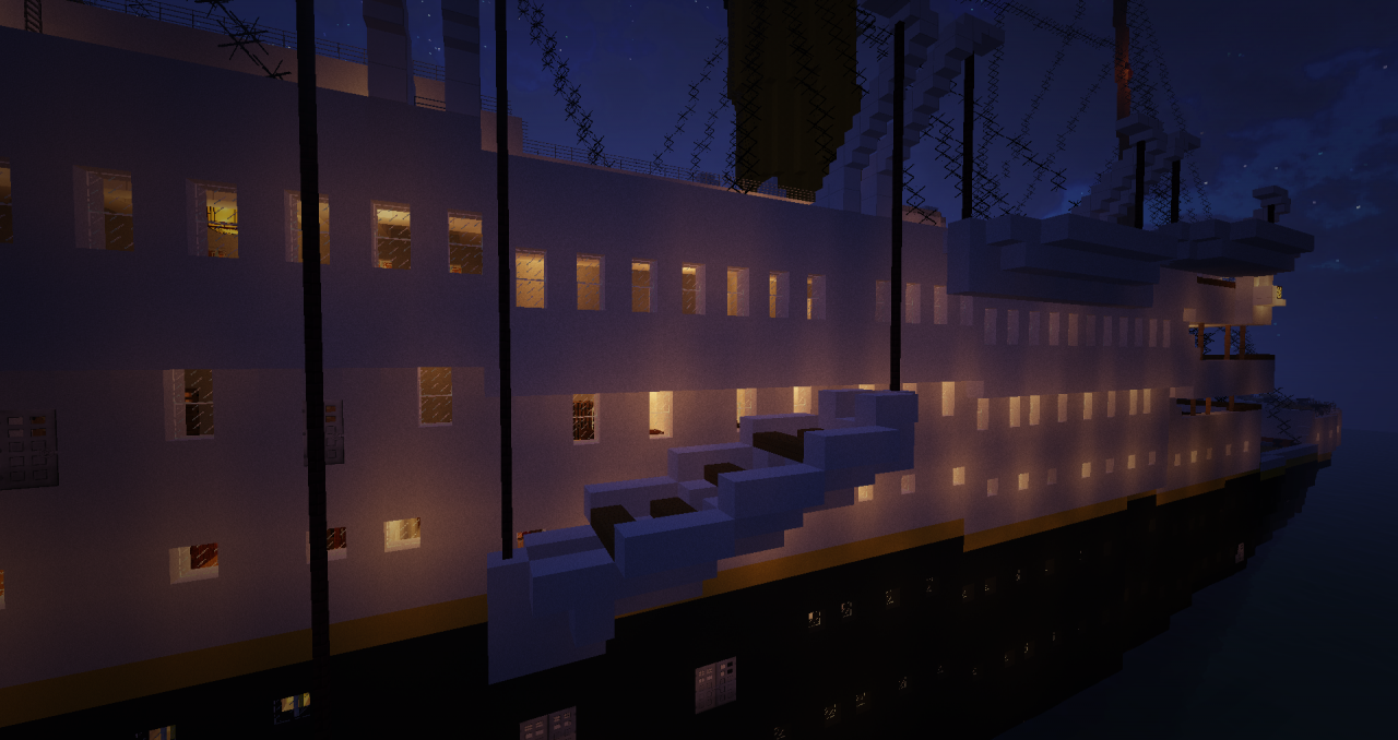 Titanic sinking at 0.45 AM Minecraft Map