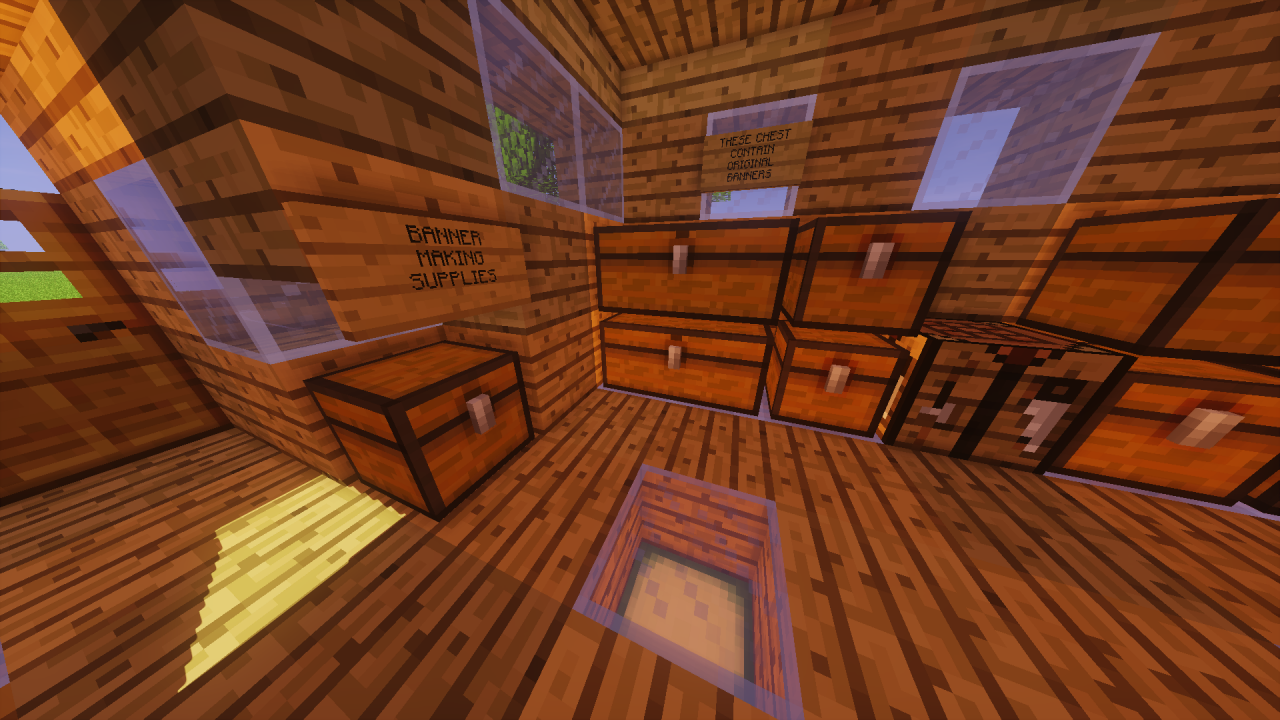 Banner Making Home Base Minecraft Map