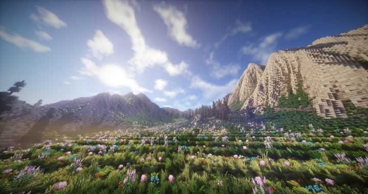 Mountain Valley Meadow - Ultra Realistic Terrain Minecraft Map Mountain Valley Meadow - Ultra Realistic Terrain Minecraft Map