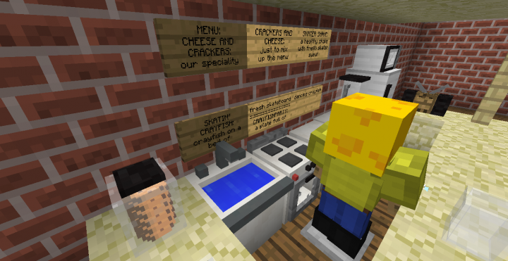 Cheese and Crackers Skatin' & Racin' Minecraft Map