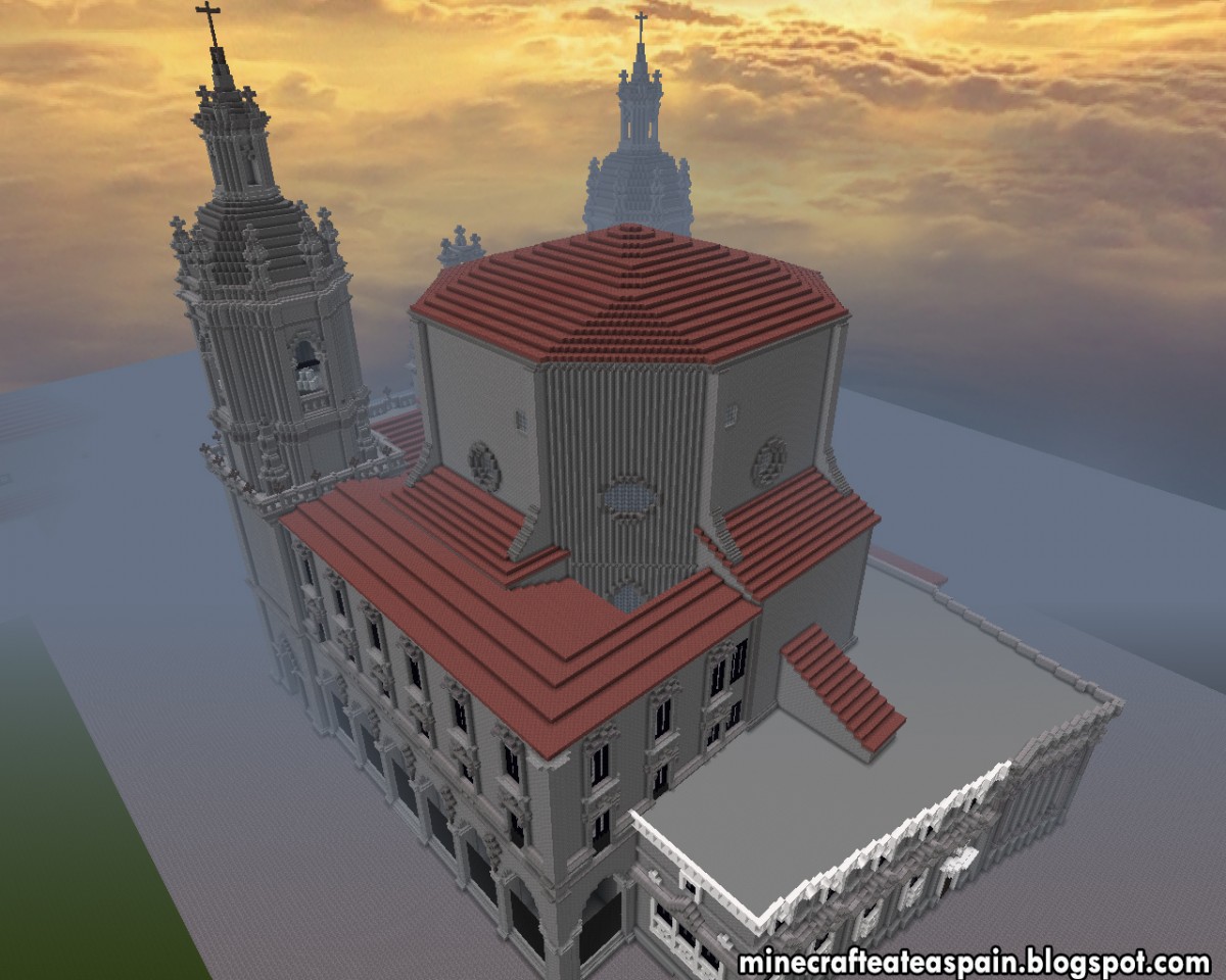 Replica Minecraft: Church of San Nicolas, Bilbao, Pais Vasco, Spain ...