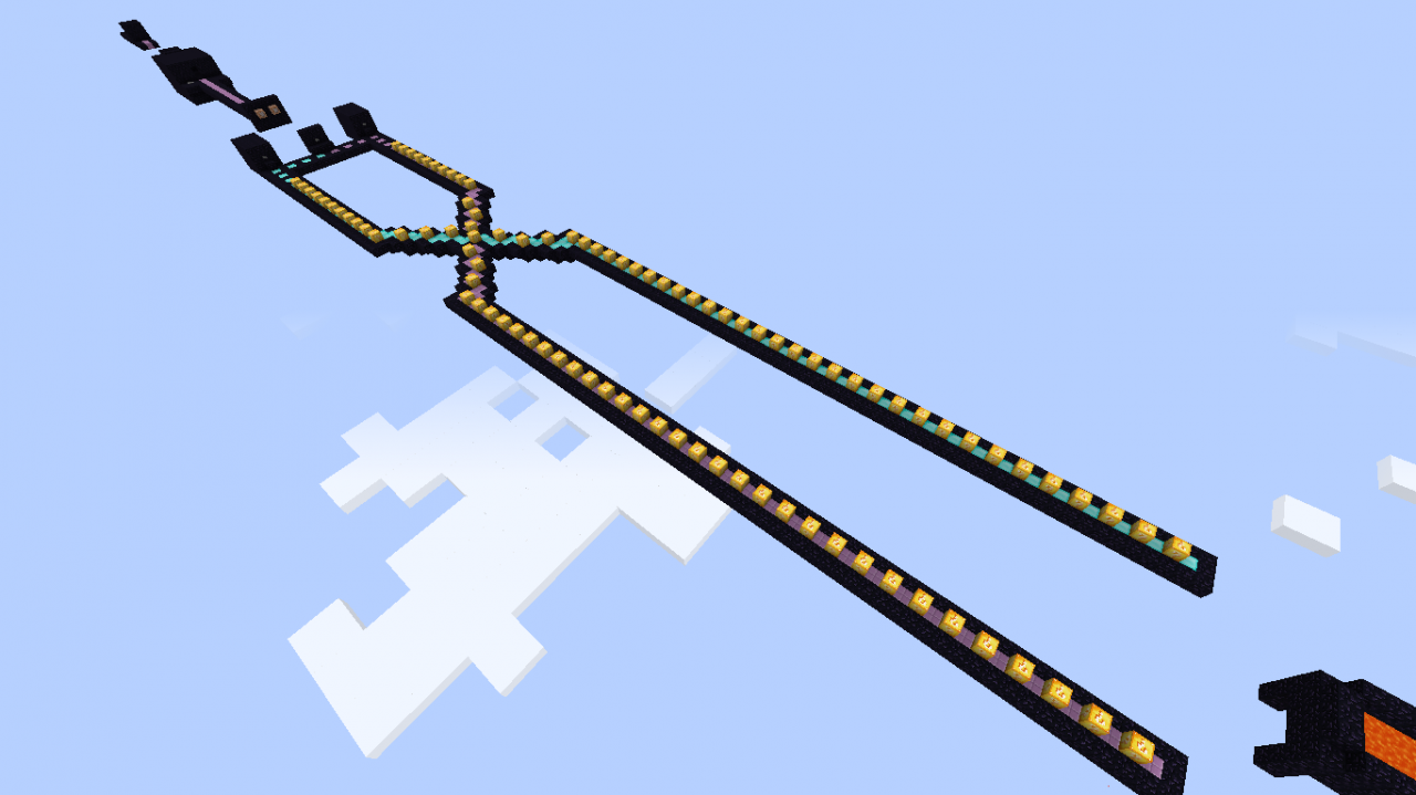 Lucky Block Race map- The command block series Minecraft Map