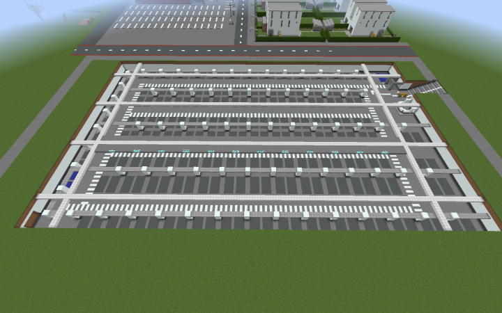 Underground European Parking Lot Minecraft Map