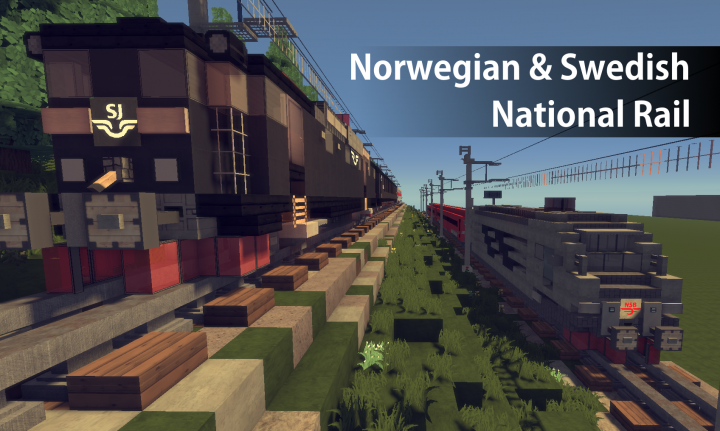 Norwegian & Swedish National Rail (2 Train combos) Minecraft Map