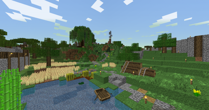 Hobbit holes / Hobbiton Minecraft Map