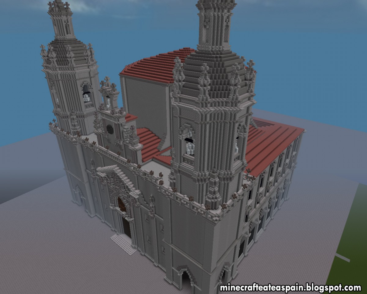 Replica Minecraft: Church of San Nicolas, Bilbao, Pais Vasco, Spain ...