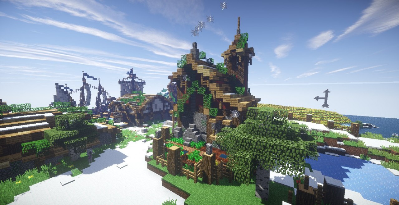 Medieval house with a turret Minecraft Map