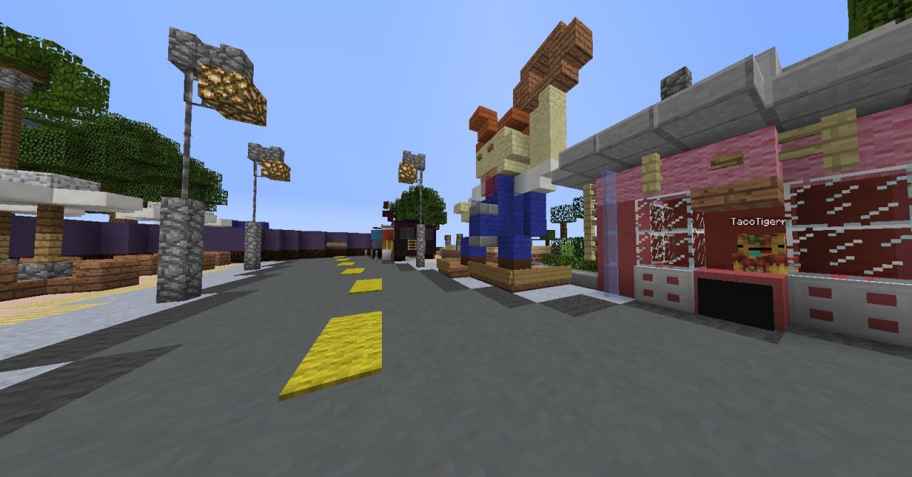 The Simpsons "Springfield" Universal Studios Minecraft Map