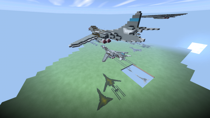 Rockwell B1 B Lancer Supersonic Heavy Bomber Minecraft Map