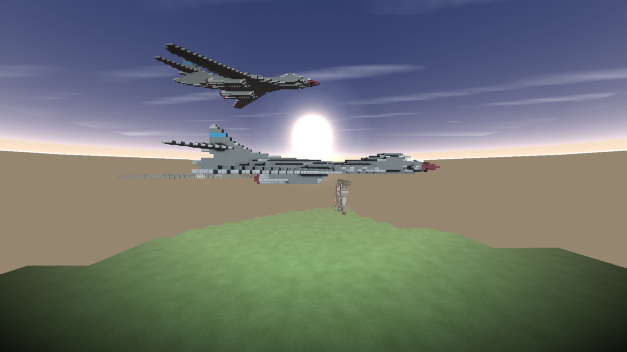 Rockwell B1 B Lancer Supersonic Heavy Bomber Minecraft Map