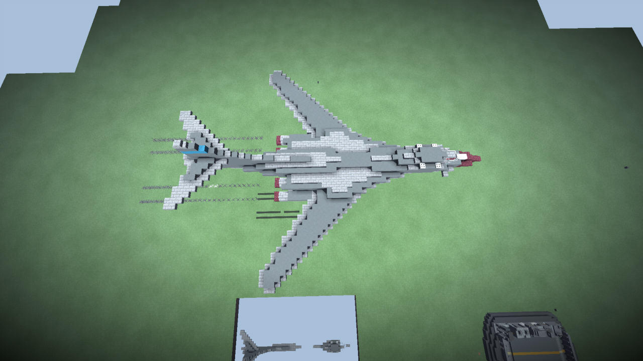 Rockwell B1 B Lancer Supersonic Heavy Bomber Minecraft Map