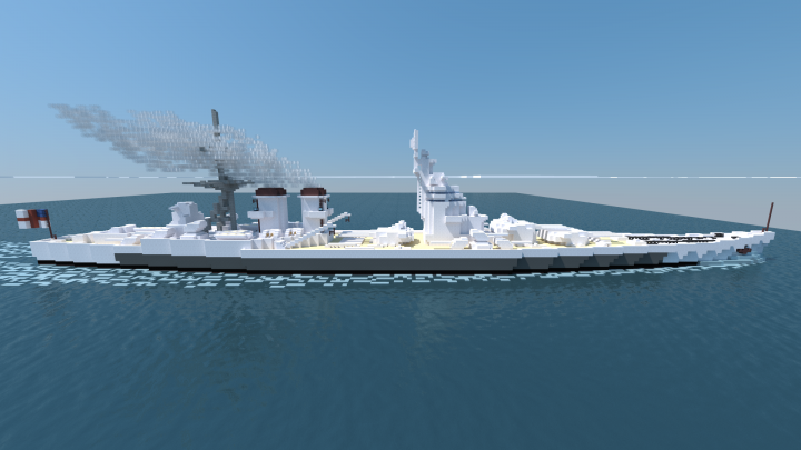 Fictional British Pocket Battleship - G3-inspired Minecraft Map