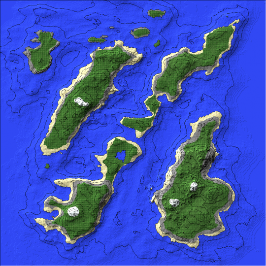 The Separated islands Minecraft Map