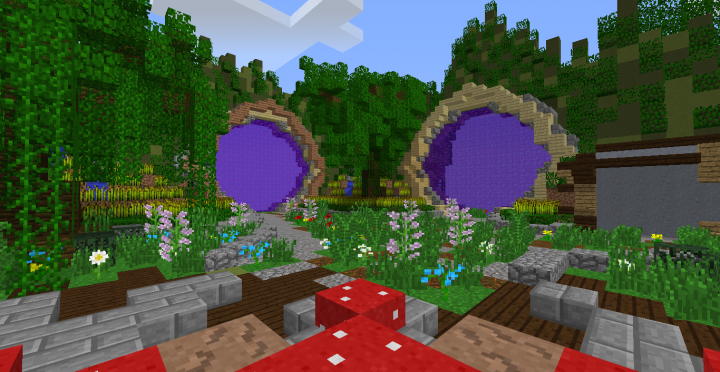 Island Spawn Floating/2 portal Minecraft Map