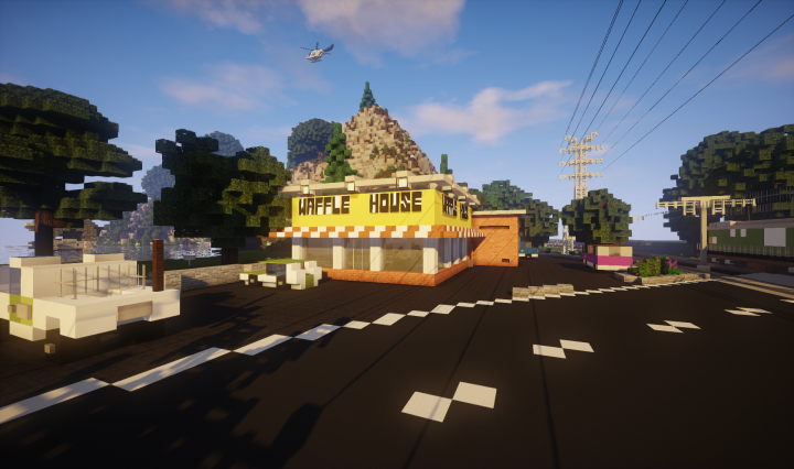 Waffle house Minecraft Map