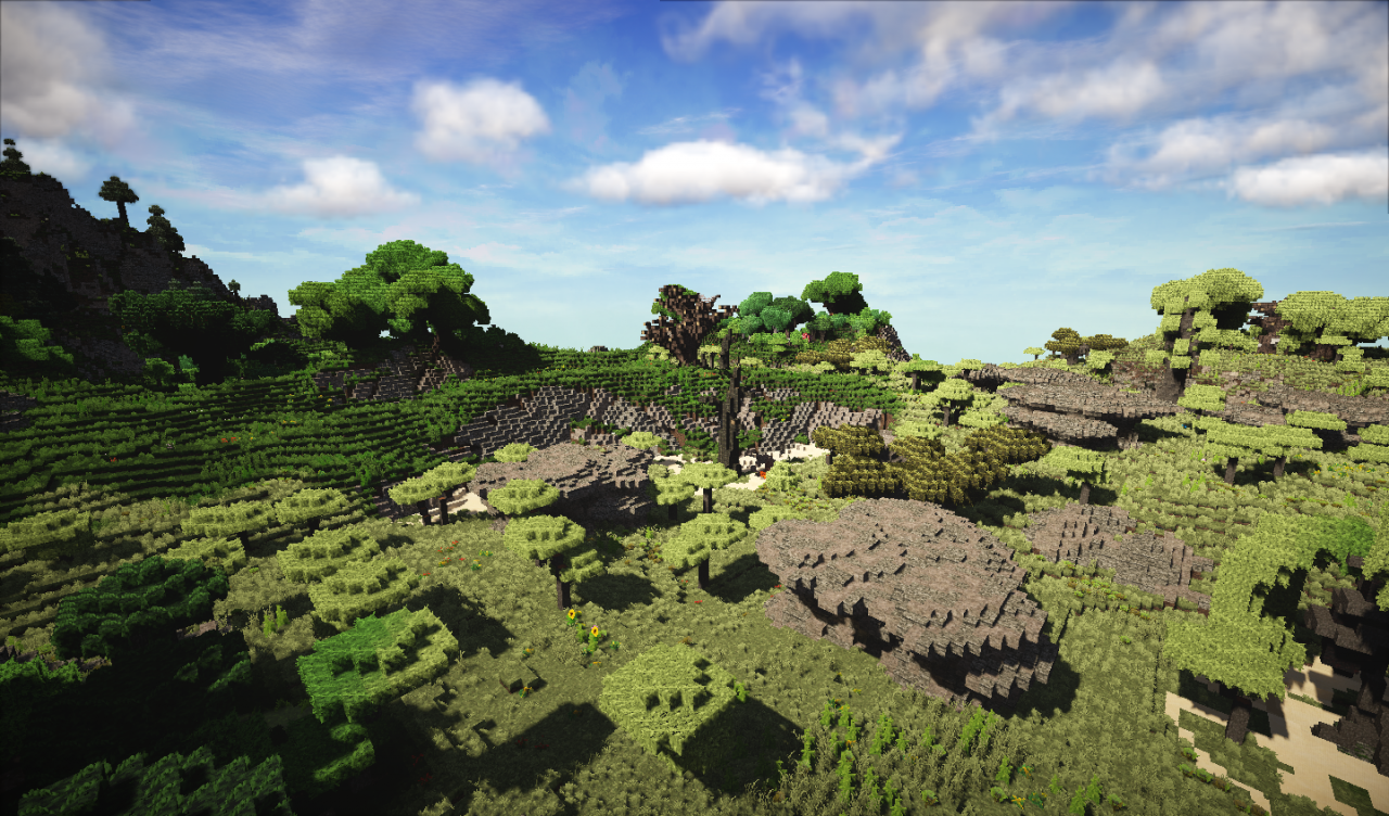 [DP Locations] Central continent. Presentation. Minecraft Map