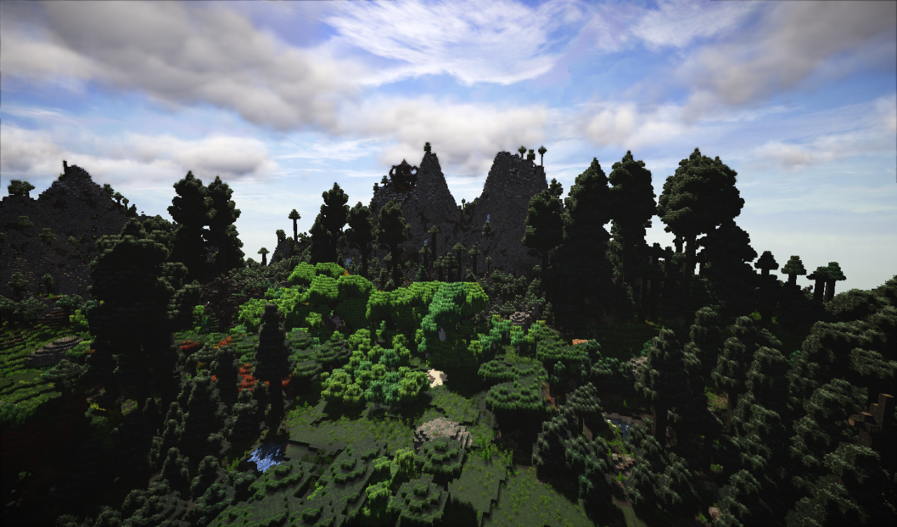 [DP Locations] Central continent. Presentation. Minecraft Map