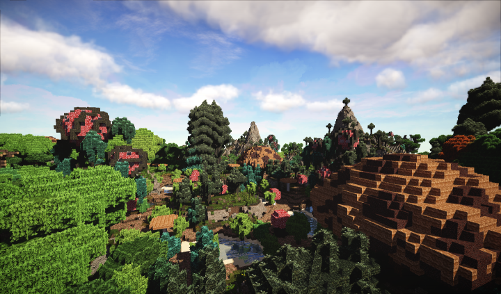 [DP Locations] Central continent. Presentation. Minecraft Map