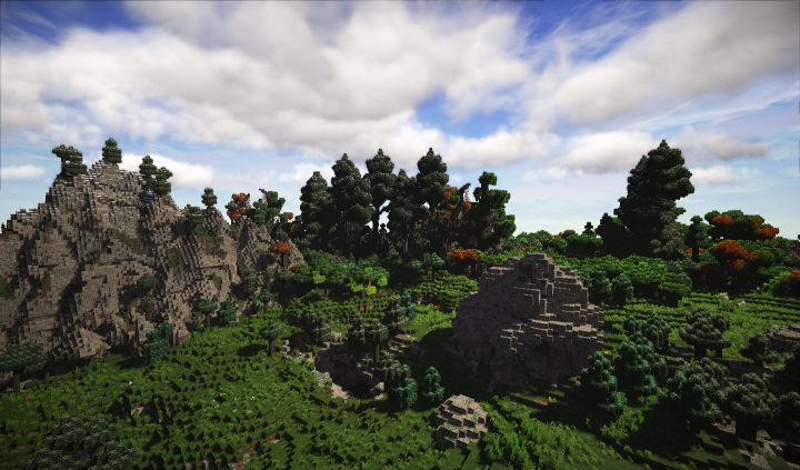 [DP Locations] Central continent. Presentation. Minecraft Map