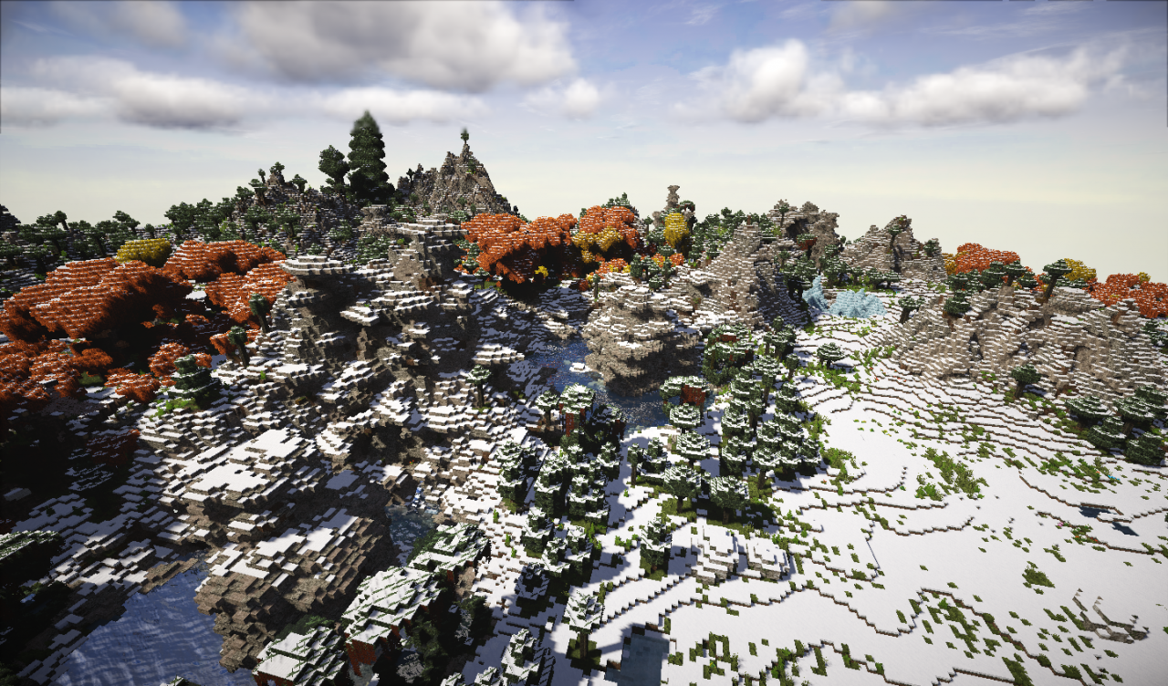 [DP Locations] Central continent. Presentation. Minecraft Map