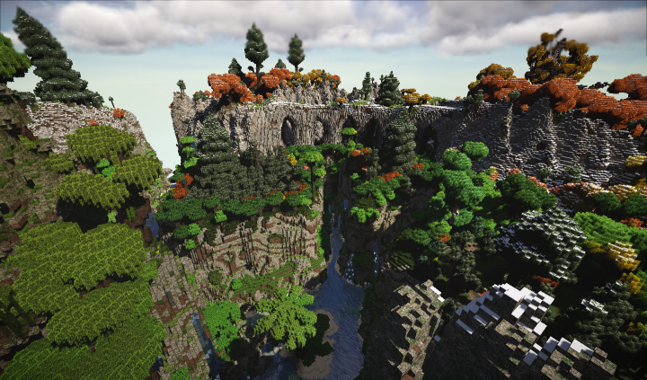 [DP Locations] Central continent. Presentation. Minecraft Map