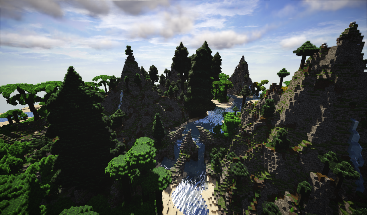 [DP Locations] Central continent. Presentation. Minecraft Map