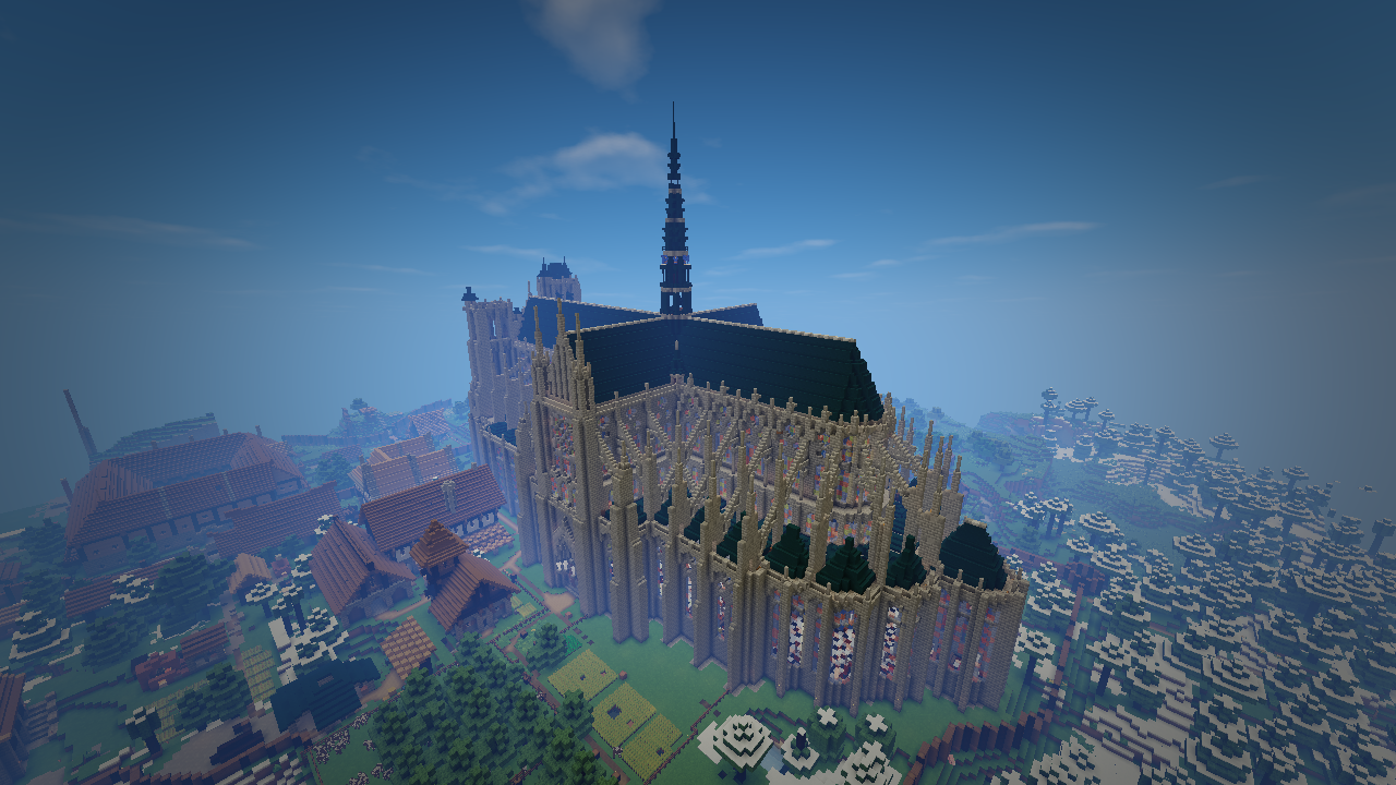 Amiens Cathedral (13th century, France) Minecraft Map