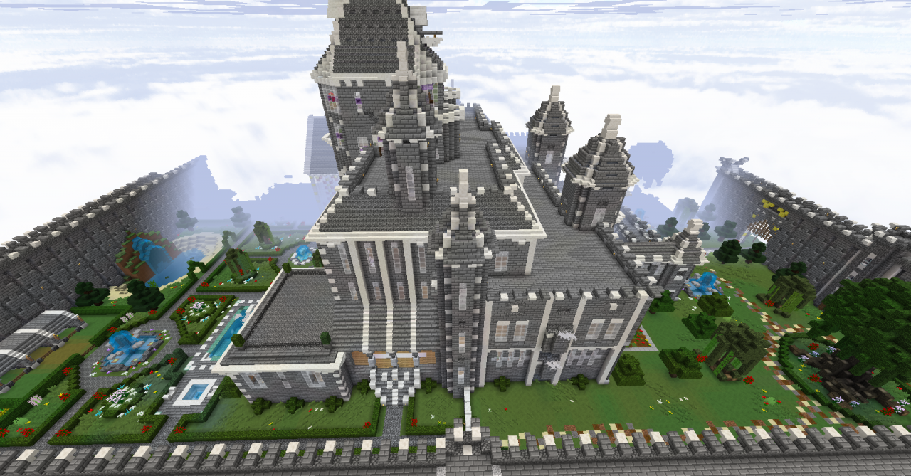 Angelville Castle Midevil fantasy Minecraft Map