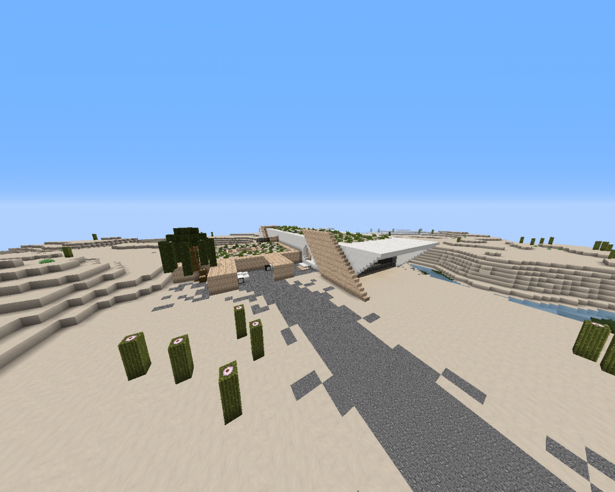 Modern Concept Desert house Minecraft Map