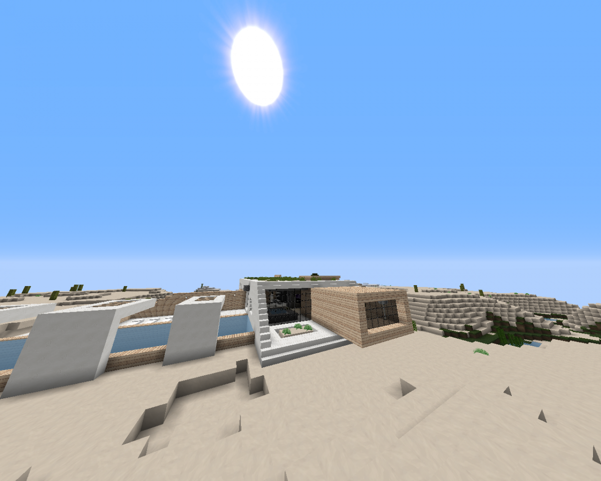 Modern Concept Desert house Minecraft Map