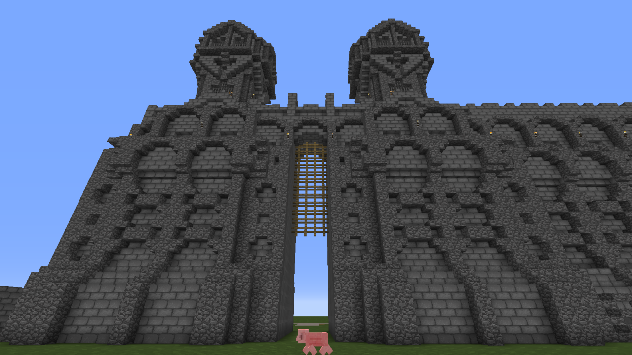 medieval/dwarven wall and tower tileset extention Minecraft Map