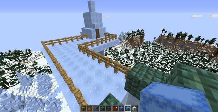 LIfe in a ice mansion Minecraft Map