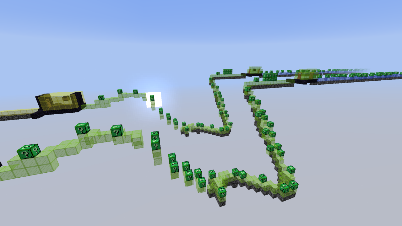 Spiral Control Lucky Block Race Minecraft Map