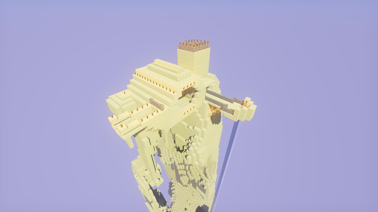 The 3 Mountain Top Bases- An Elytra Challenge Minecraft Map