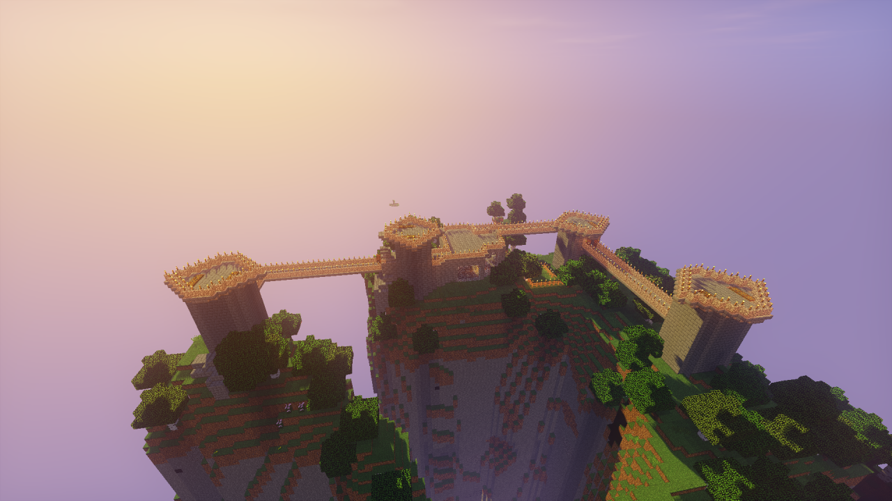 The 3 Mountain Top Bases- An Elytra Challenge Minecraft Map