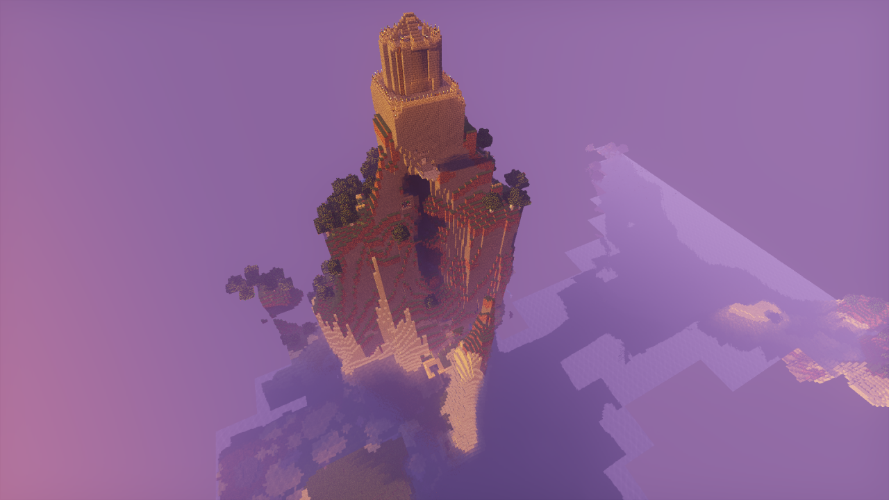 The 3 Mountain Top Bases- An Elytra Challenge Minecraft Map