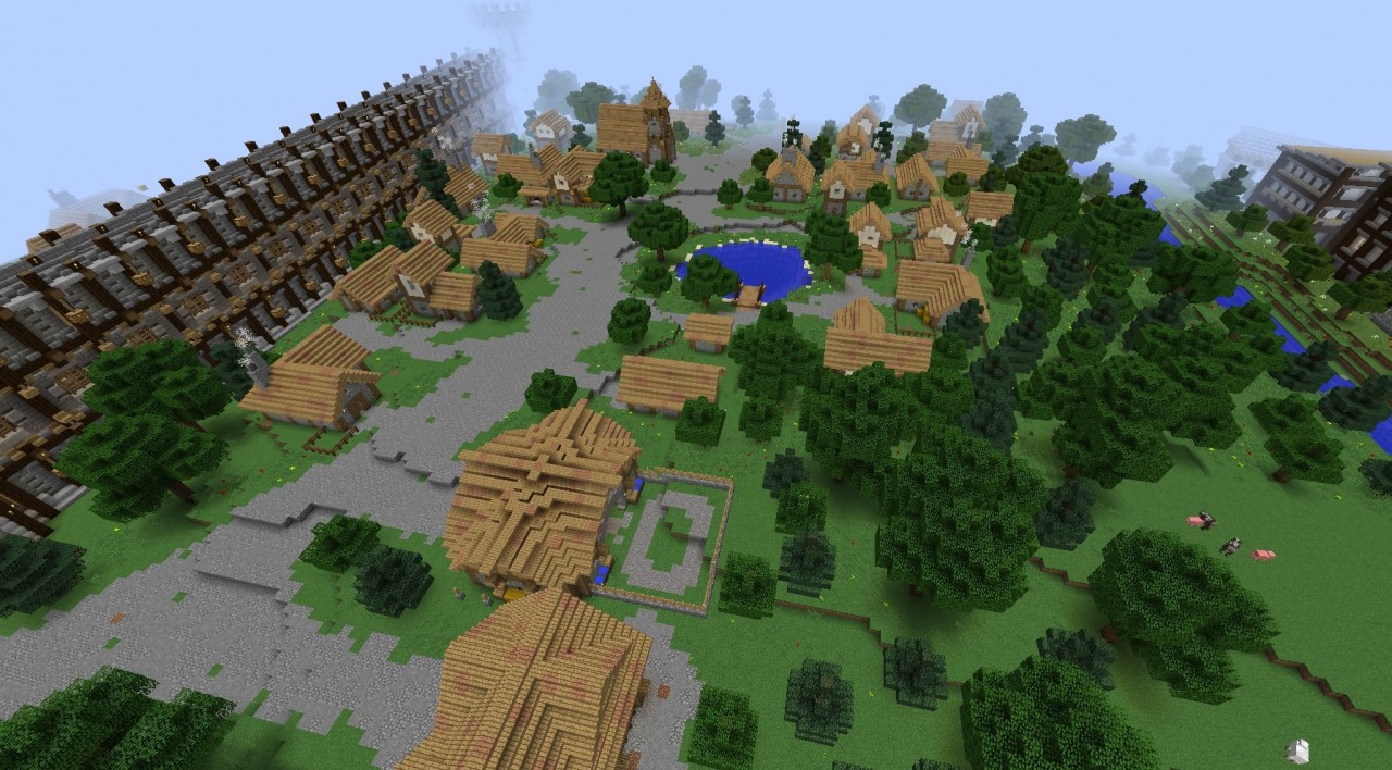 Outlanders of Faenaryn Main City Minecraft Map