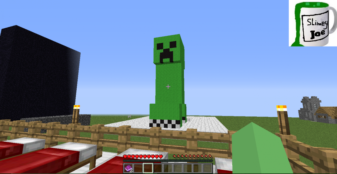 Burning creeper map Minecraft Map