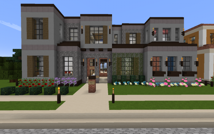 Modern Intricate Homes - Ambrogio at Shoregrass Minecraft Map