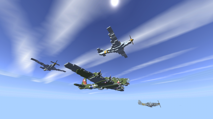 Boeing B-17G Flying Fortress Minecraft Project