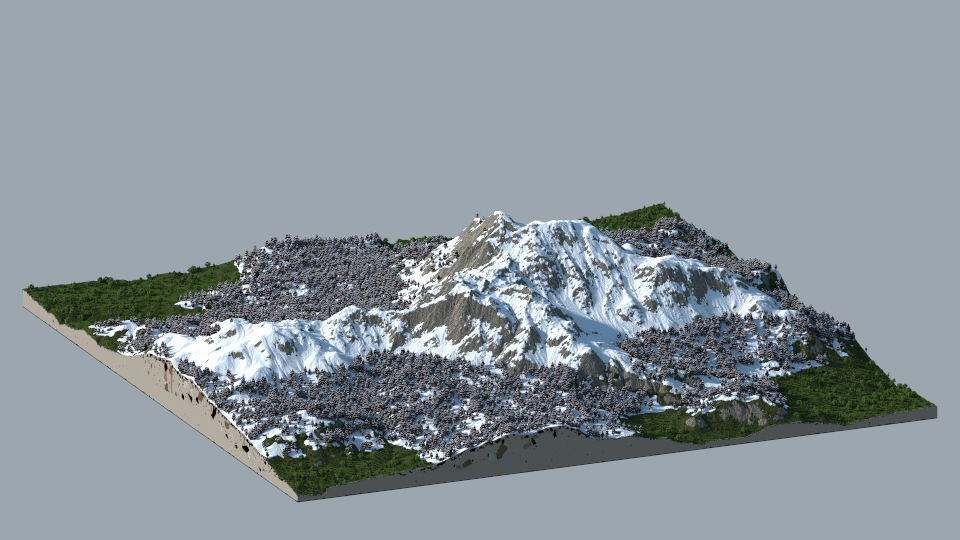 Hyper Realistic Terrain - Mountain Minecraft Map