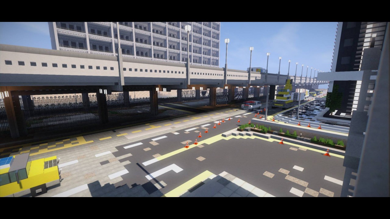 [REALISTIC] American Downtown Area Minecraft Map