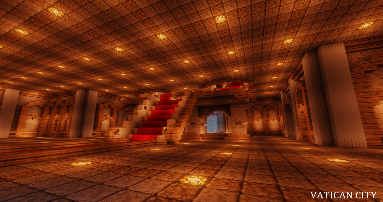 Minecraft Vatican City in Survival / St Peter's Basilica Minecraft Map