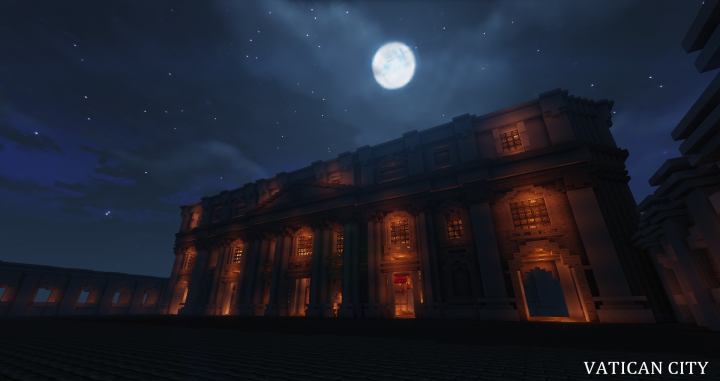 Minecraft Vatican City in Survival / St Peter's Basilica Minecraft Map