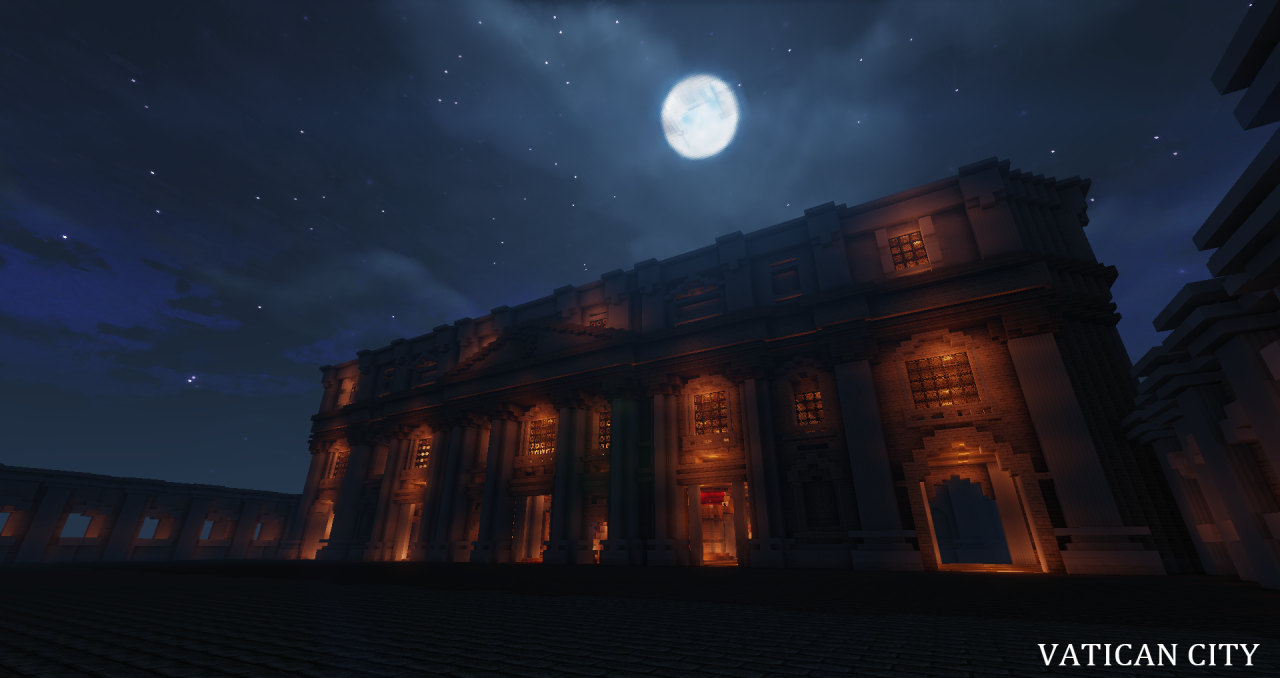 Minecraft Vatican City in Survival / St Peter's Basilica Minecraft Map